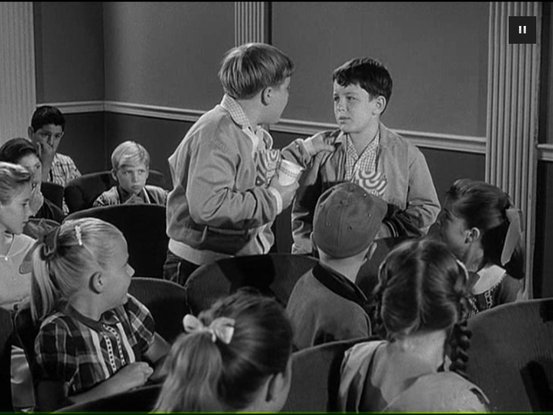 Larry Mondello hugs Beaver telling him to get the