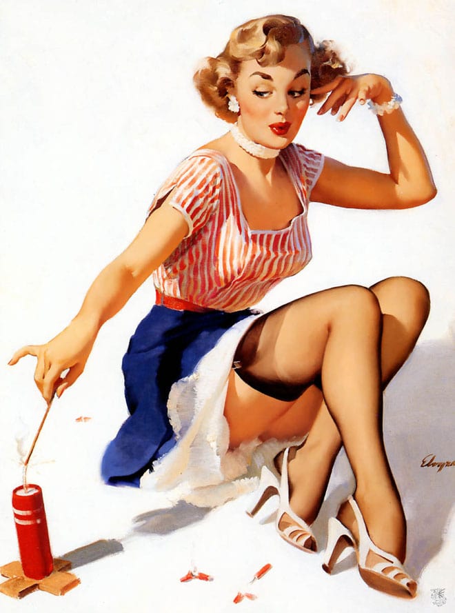 Picture Of Gil Elvgren All His Glamorous American Pin Ups 25th