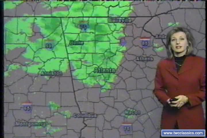 Jill Brown at The Weather Channel, 1994