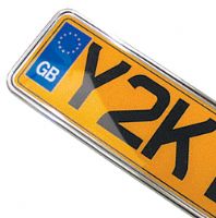 Stainless Steel Number Plate Surround