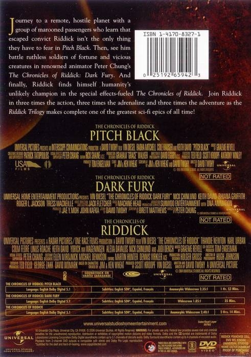 Picture of Riddick Trilogy (Pitch Black / The Chronicles of Riddick ...
