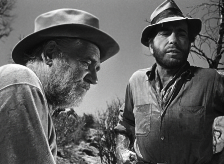 Walter Huston and Humphrey Bogart