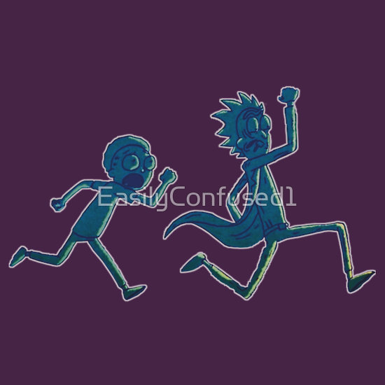 Picture of Rick and Morty Running