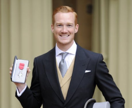 Greg Rutherford receives his MBE