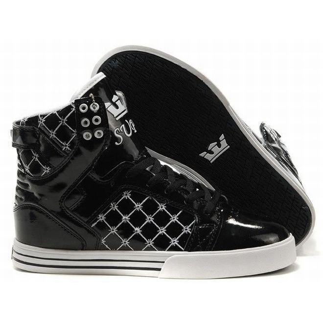 Picture of black white supra skytop men sneakers