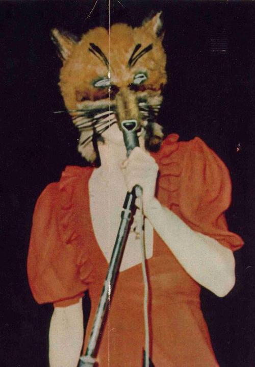 Peter Gabriel in Fox costume during Genesis tour, 1972 : r/OldSchoolCool