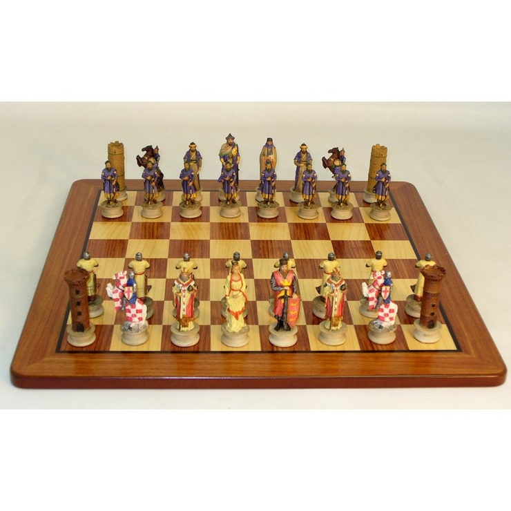Richard the Lionheart vs. Saracens Chess Set