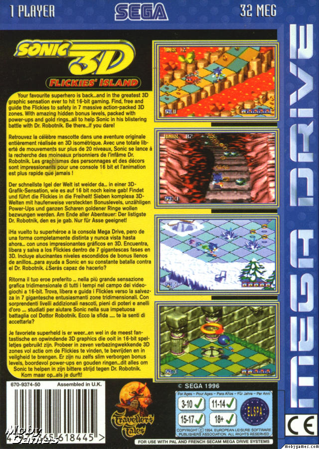 Picture of Sonic 3D Flickies Island (Megadrive)