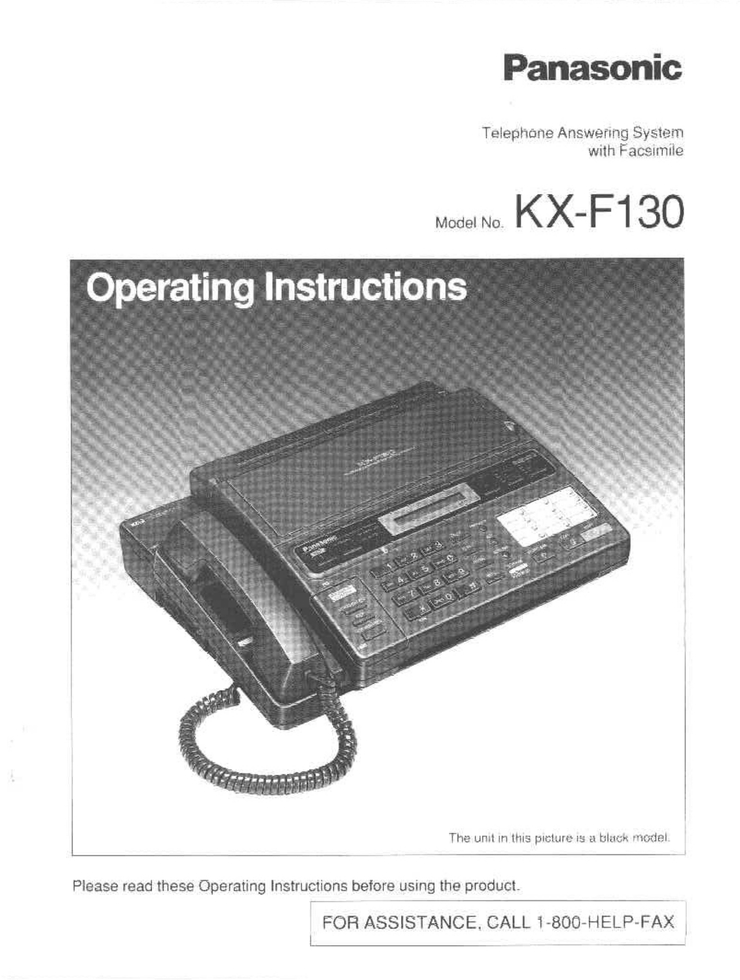 Picture of PANASONIC KX-F130 Fax and Telephone Answering Machine