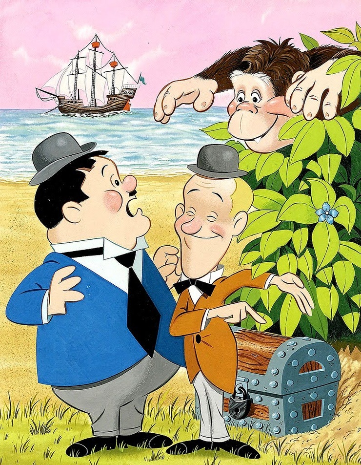 Picture of A Laurel and Hardy Cartoon