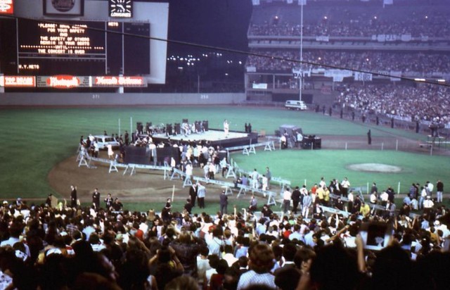 Picture of The Beatles at Shea Stadium