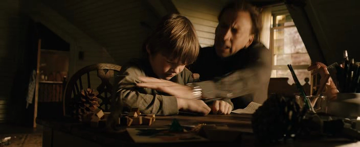 Caleb frightens the father