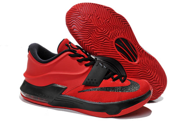 Picture of Mens Nike Zoom KD 7 Action Red/Black Discount Kevin Durant Sneakers