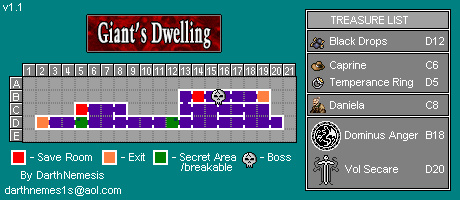 Giant's Dwelling Map