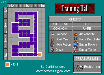 Training Hall Map