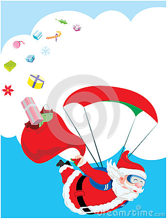 Skydiving Santa