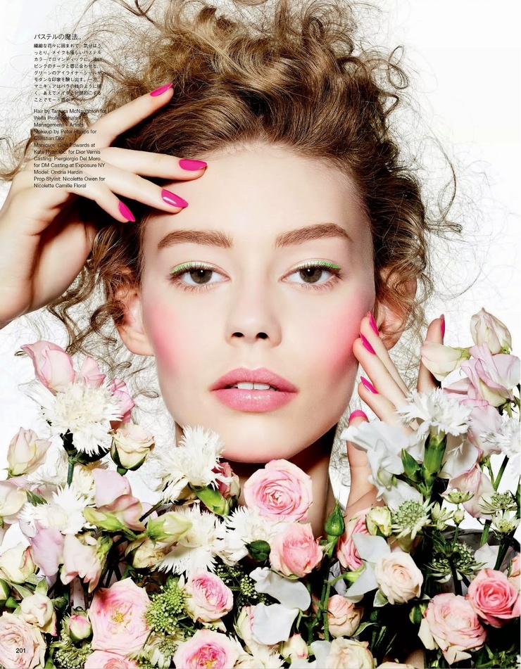 Vogue Japan Beauty March 2015 : Ondria Hardin by R