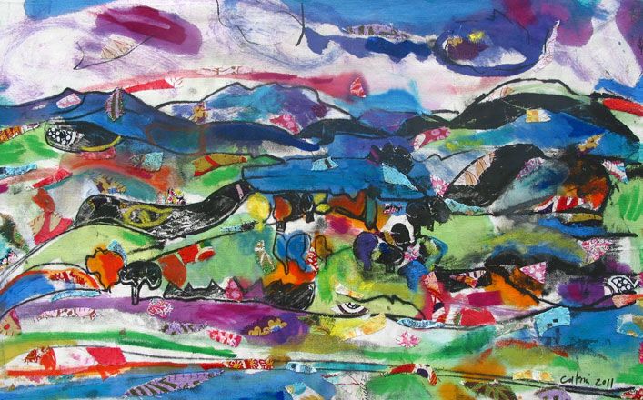 Catrin Williams: Llyn Tegid o Caerau Uchaf