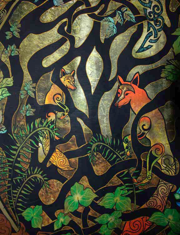 Jen Delyth: Woodland Fox (wall hanging)