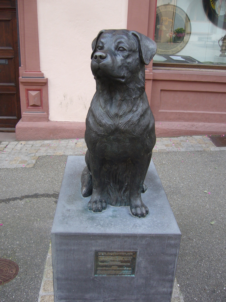Rottweiler memorial in Rottweil, Germany