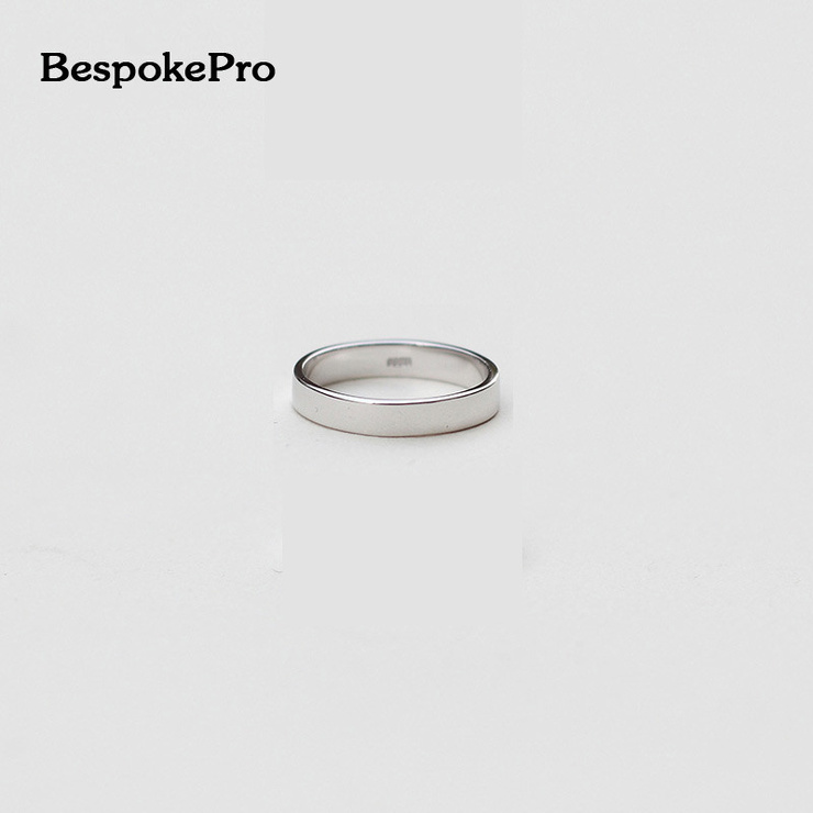 Picture of BespokePro 925 Sterling Silver Ring Plain Elegant Ring ...