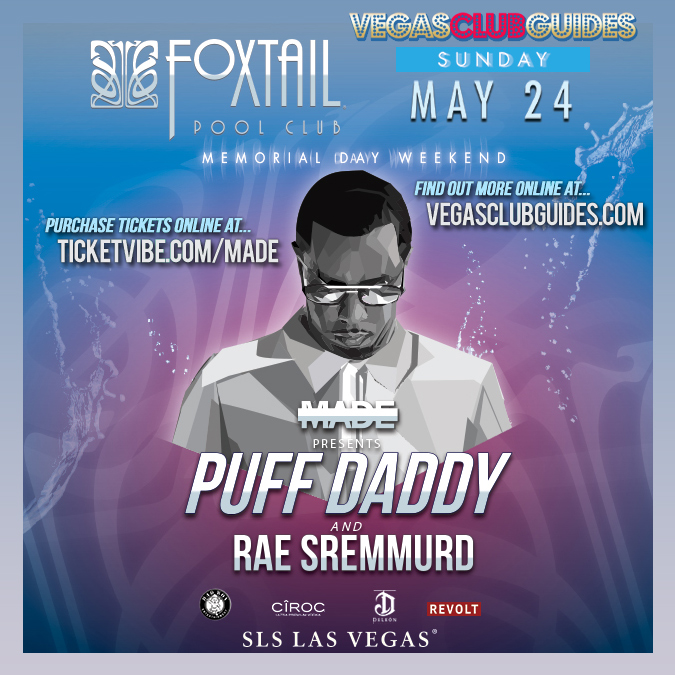Diddy Memorial Day Weekend 2015 Vegas Pool Party