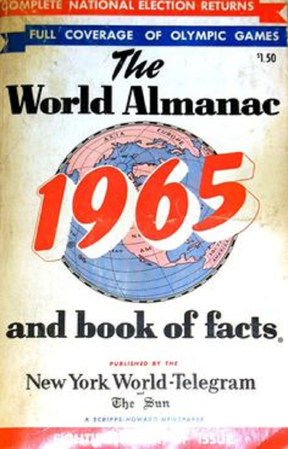 World Almanac and Book of Facts 1965 image