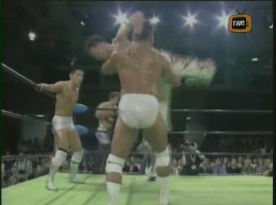 Picture of Mitsuharu Misawa, Yoshinari Ogawa, Daisuke Ikeda, & Naomichi Marufuji vs. Jun Akiyama ...