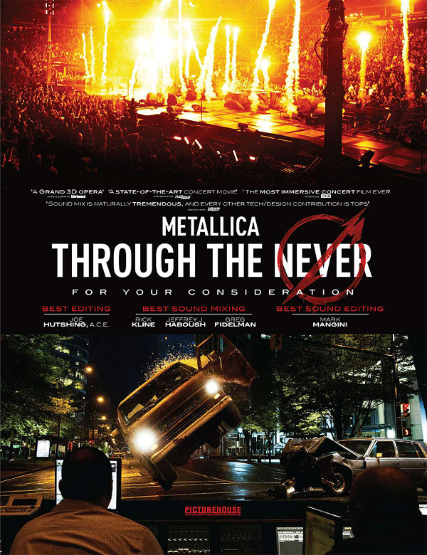 Metallica Through The Never Movie Poster