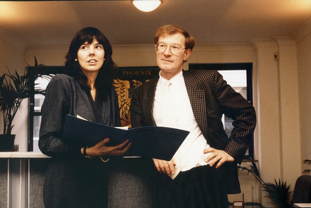 Helen Bailey with her late husband John