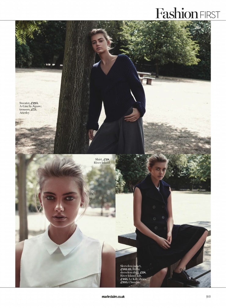 Marie Claire UK, November 2015 "Tailor Made" photo