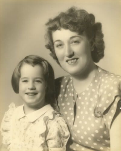 Cass Elliot with her mother